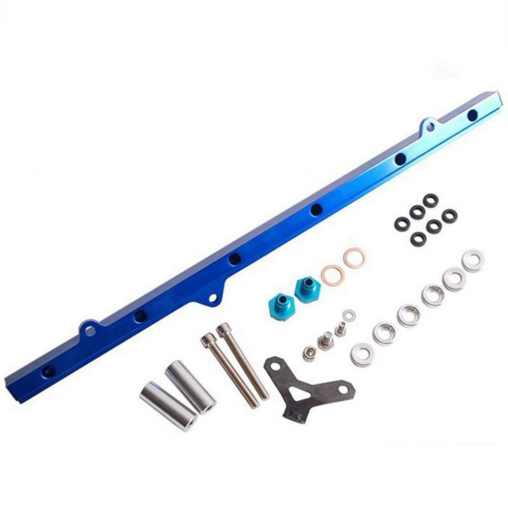 HQ Top Feed Injector High Flow Fuel Rail Kit for Toyota 2JZ Blue ...