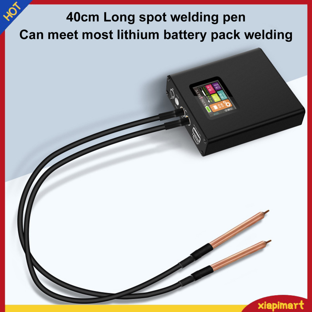 {xiapimart} 1 Set Spot Welder LCD Screen Battery-operated One-Key Start ...