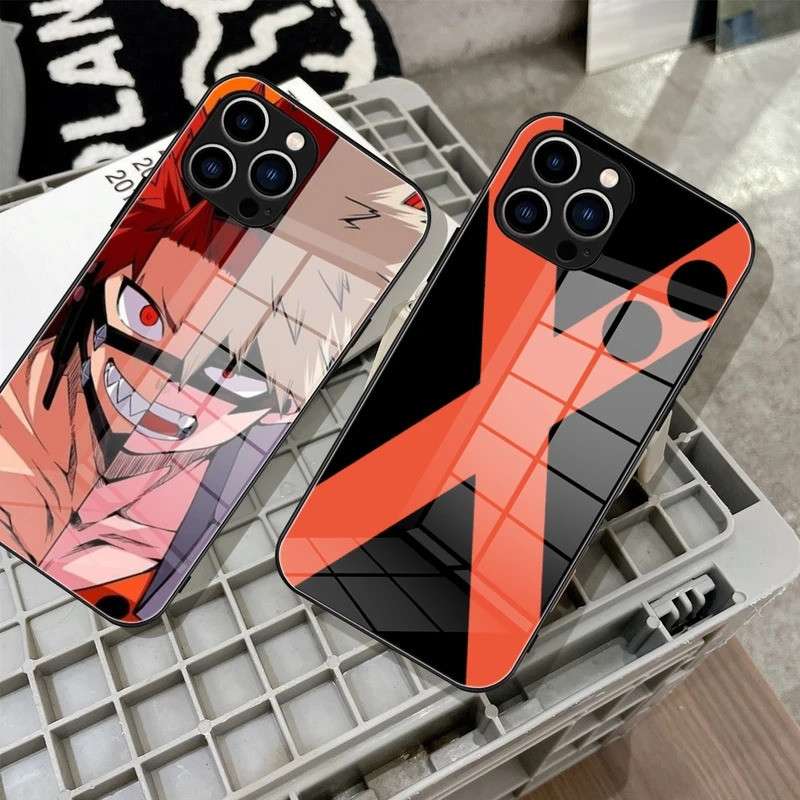 BK-1 My Hero Academia Bakugou Katsuki Phone Case Tempered Glass For ...