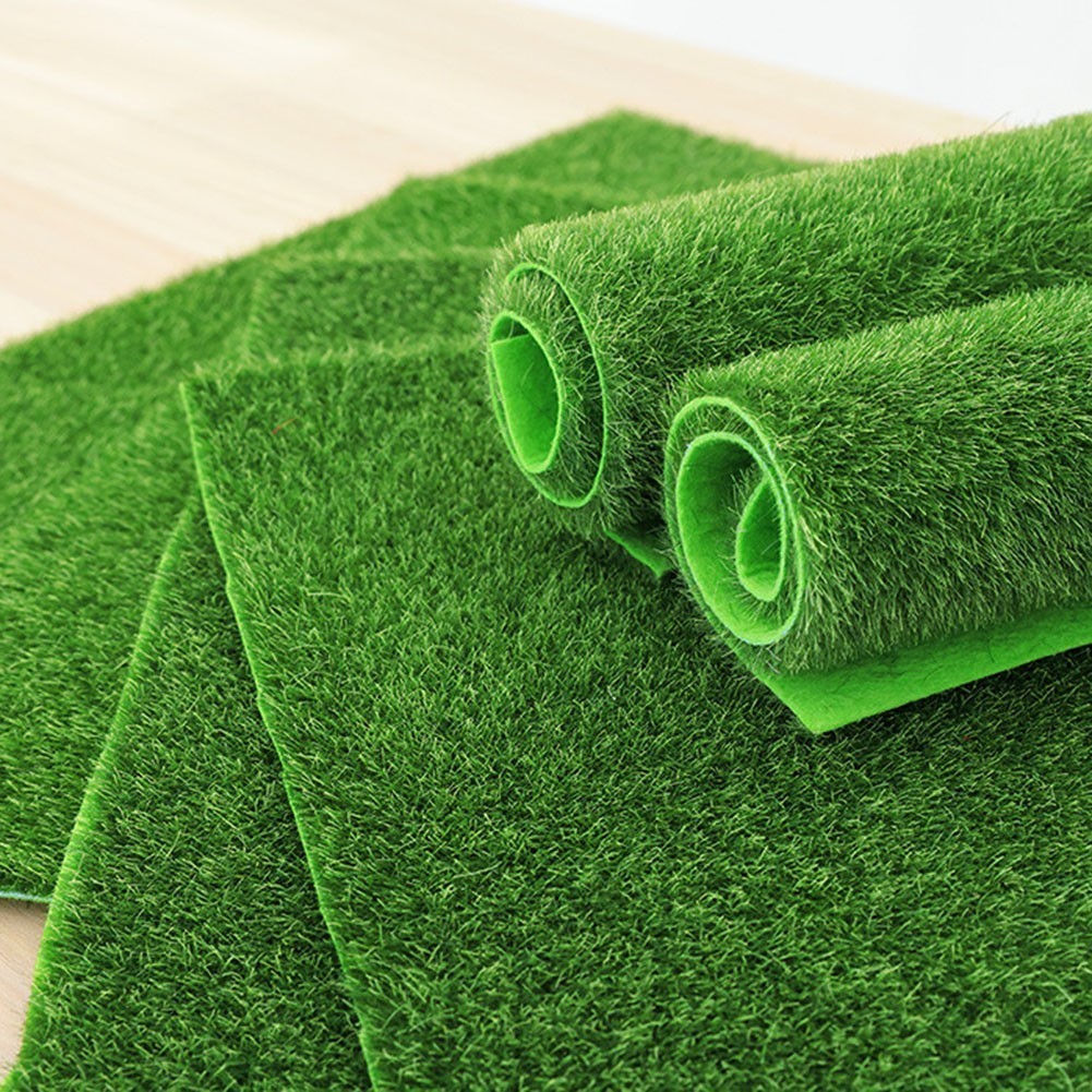 Artificial Grassland Simulation Moss Lawn Fake Green Grass Mat Carpet ...