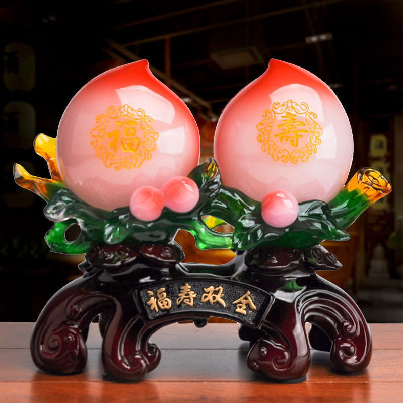 Home Fushou Shuangquanshou Peach Pantao Ornaments Elderly Elders ...