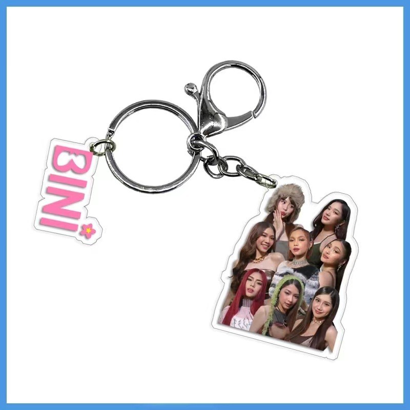 BINI Acrylic Key Chain CHERRY ON TOP Biniverse Transparent Keyring ...