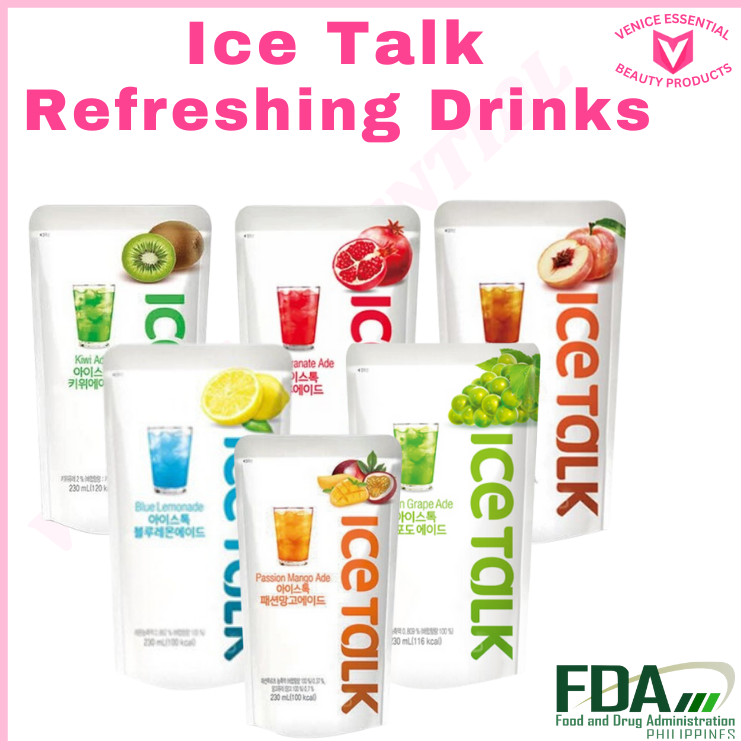 Ice Talk Refreshing Drinks with electrolyte Pouch Drinks 230ml Energy ...