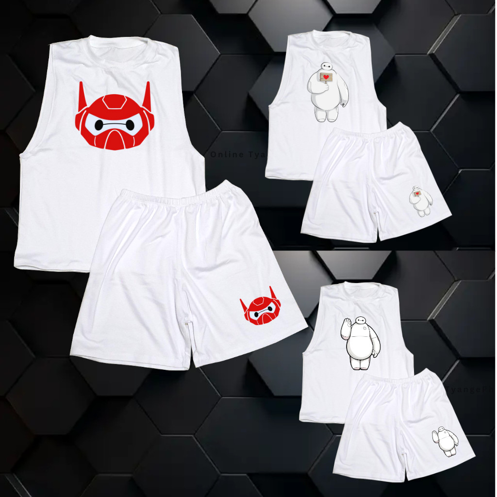 OnlineTyangePh BAYMAX Muscle tee white sando TERNO for kid boy pambahay ...