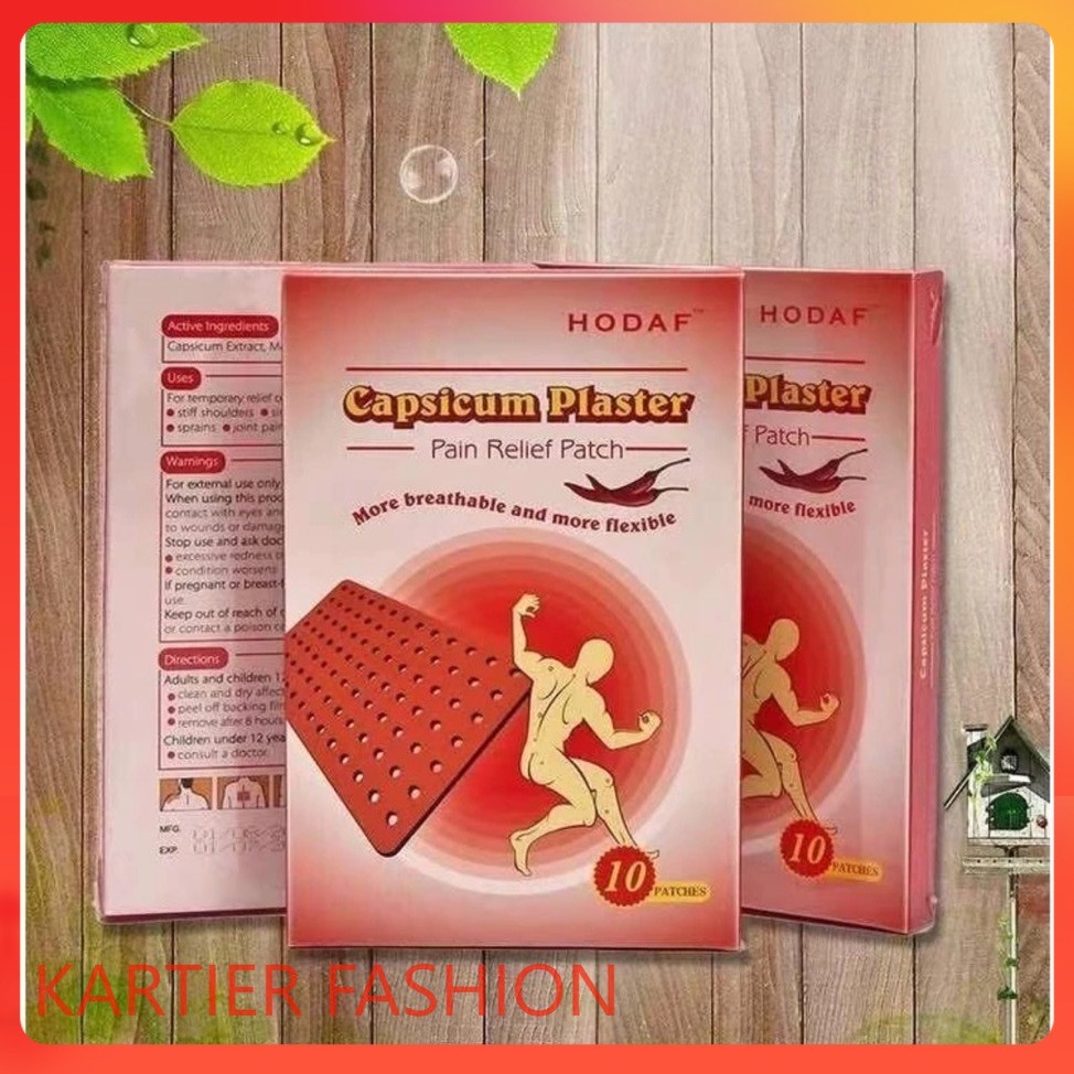 10 patches/BOX HODAF Capsicum plaster Traditional Chinese Herbal Extract Pain Relief Patch ...