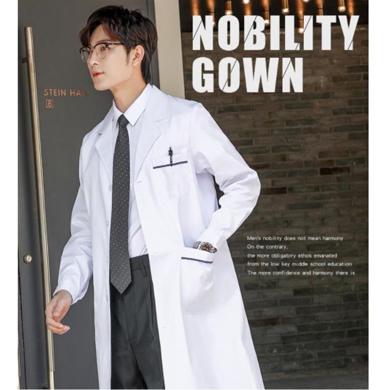 No 1 in sales】Lab Gown Lab Coat Lab Gown For Students White Coat Lab ...