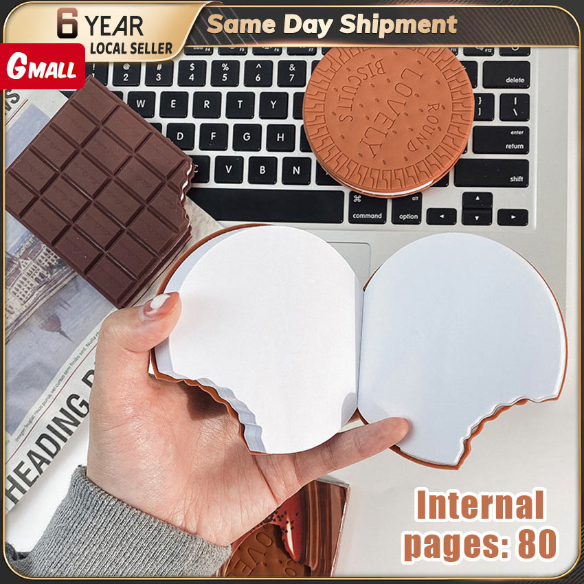 【Fast Delivery】 Creative Chocolate Cookies Shape Note Book Students ...