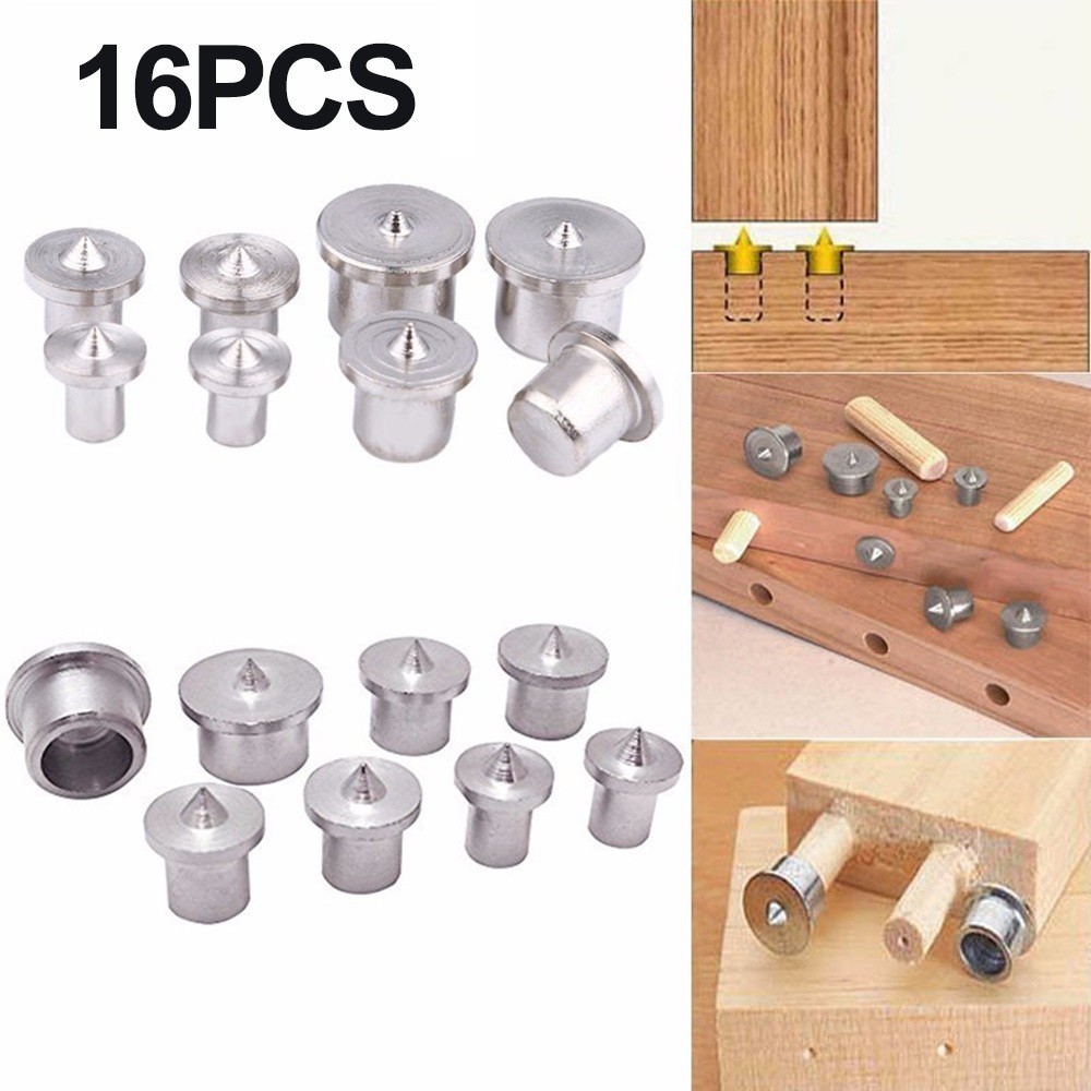 [Twilight]16Pcs Dowel Centre Point 6 - 12mm Wood Timber Marker Hole ...