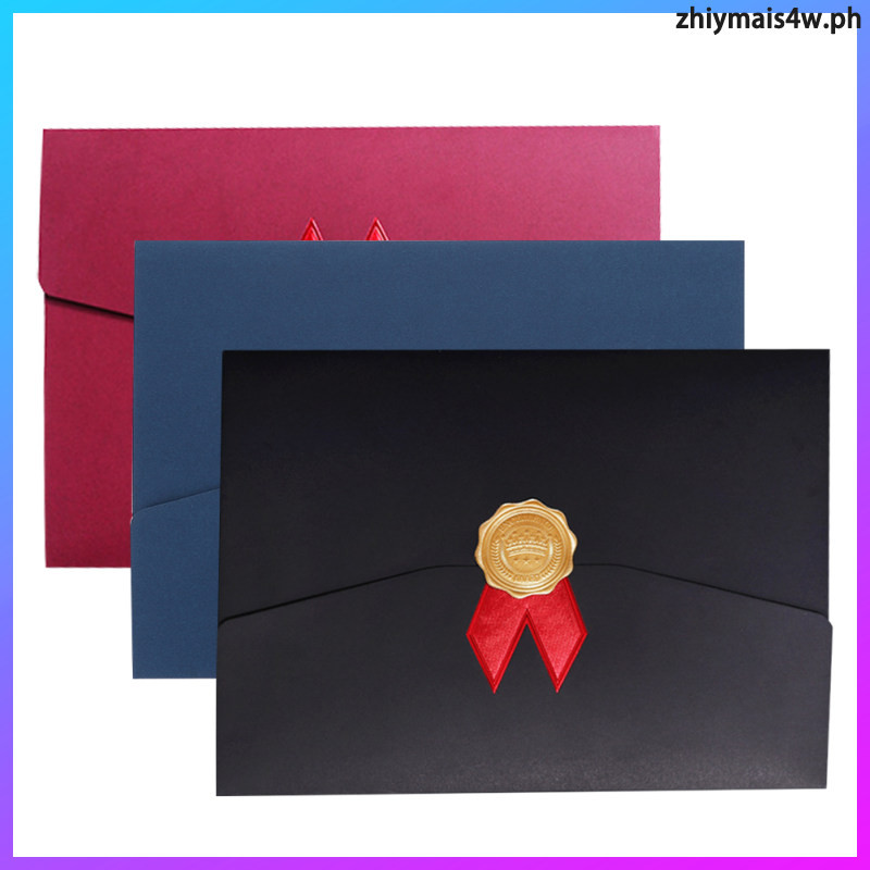 3 Pcs File Folders Certificate Envelope Graduation Diploma Holder ...