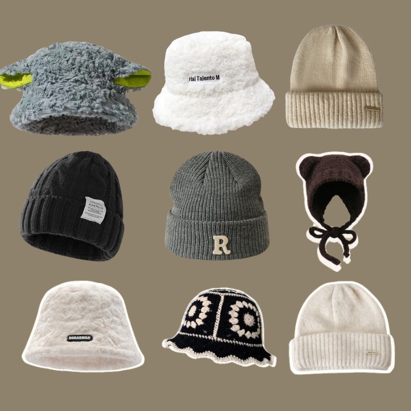 Korean women's wool hat AAA iLita bucket ulzzang fleece beautiful ...