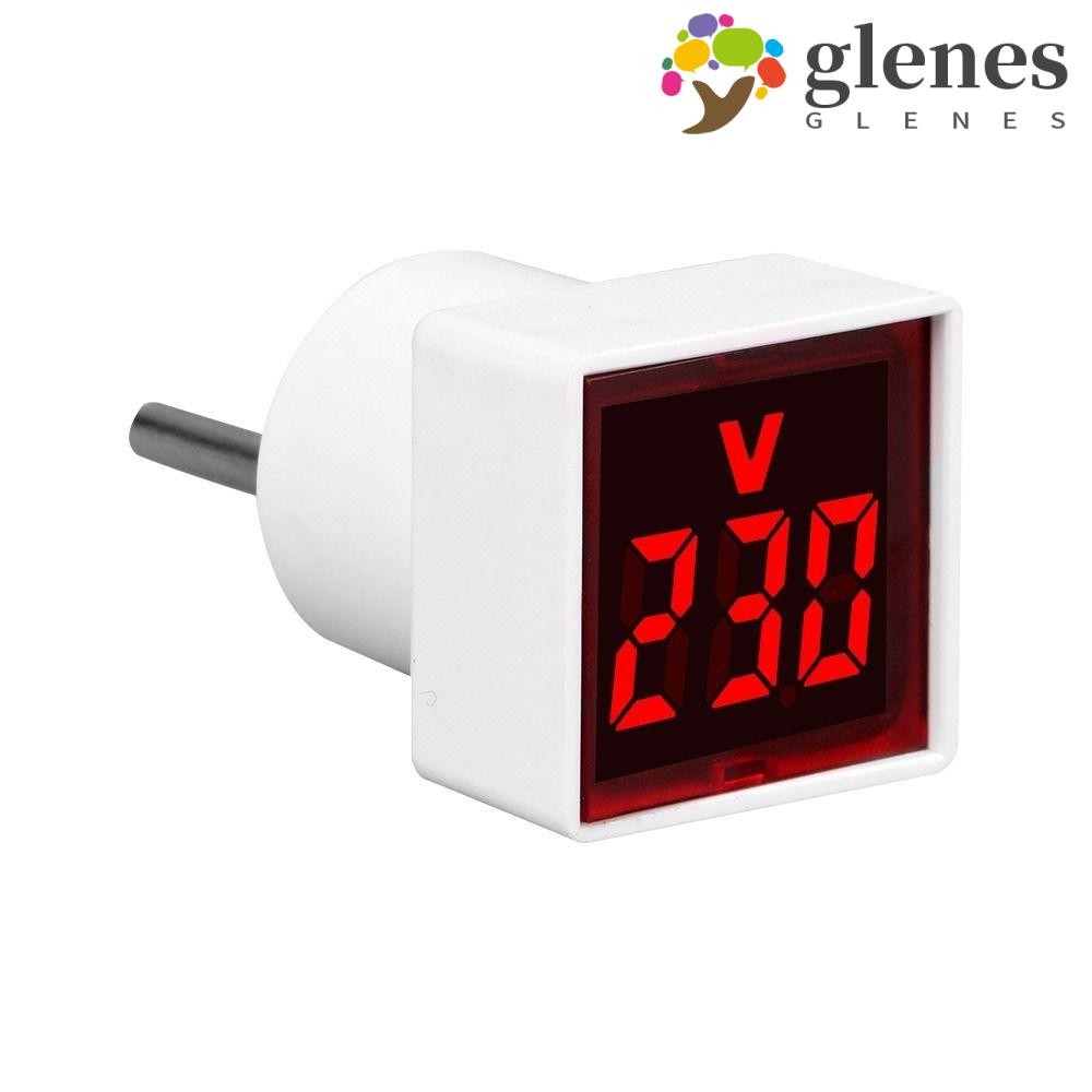 GLENES Digital AC Voltmeter Indicator, Mini LED Voltage Test Monitor ...