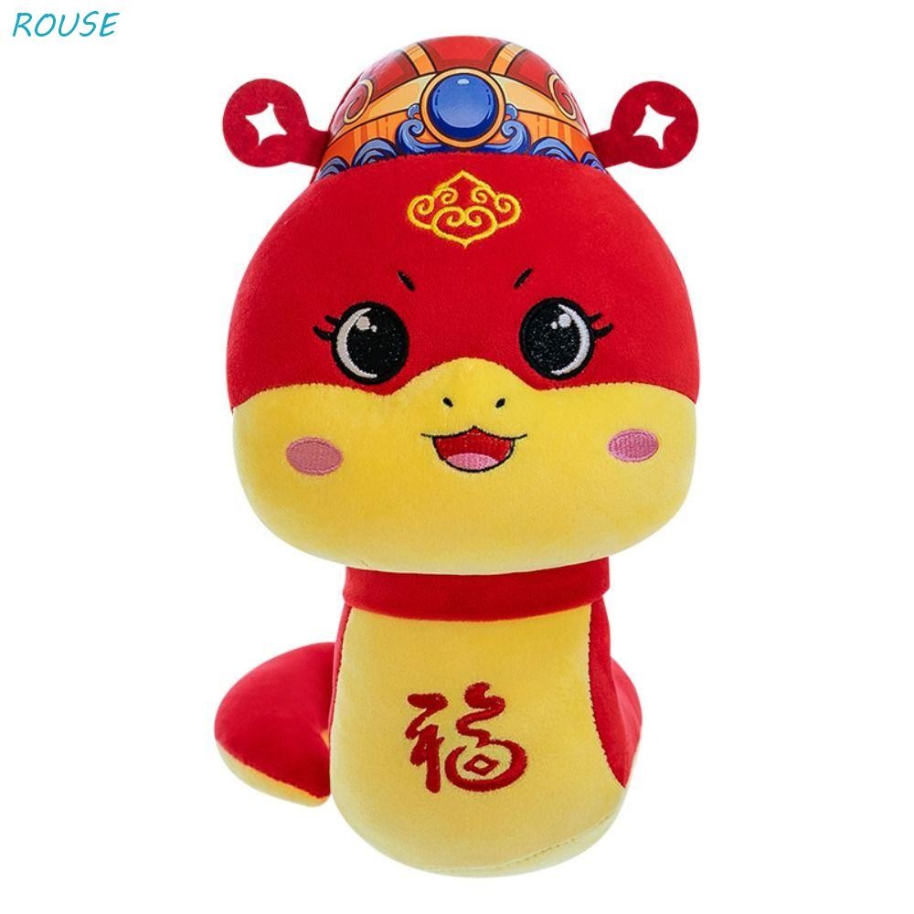 ROUSE Snake Year Plush Toy, Big Eyes The God of Wealth Wealth Snake ...