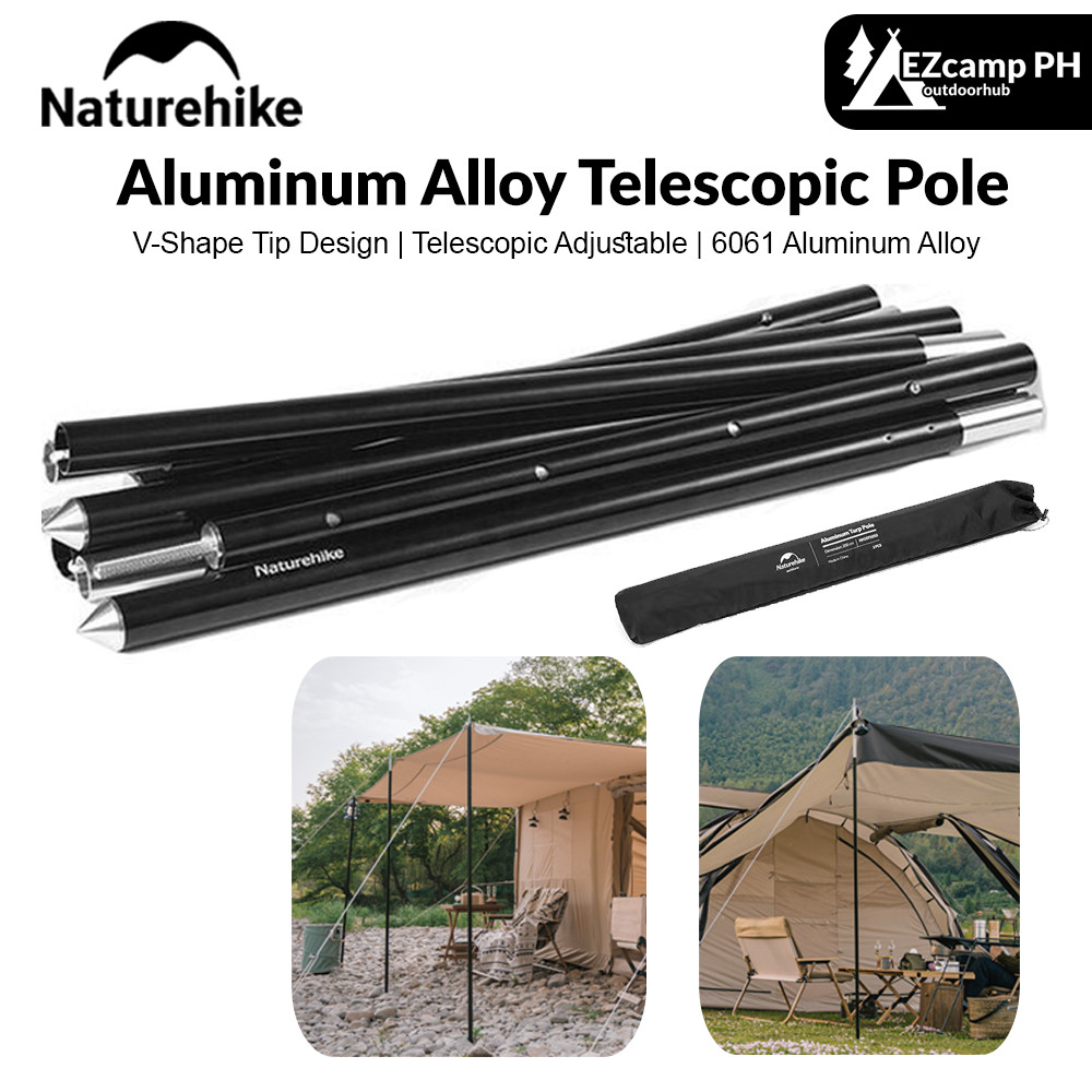 Naturehike 2pcs Adjustable Height 170cm to 200cm Aluminum Telescopic ...