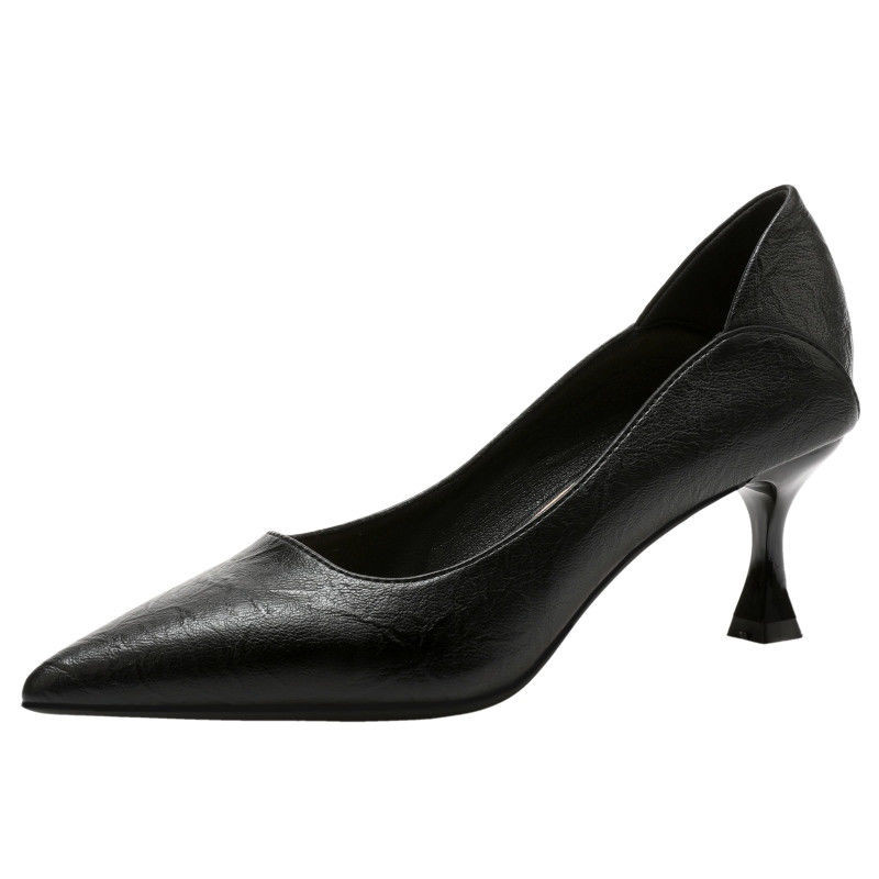 Professional High Heels Female Stiletto Heel Soft Sole Interview Air ...