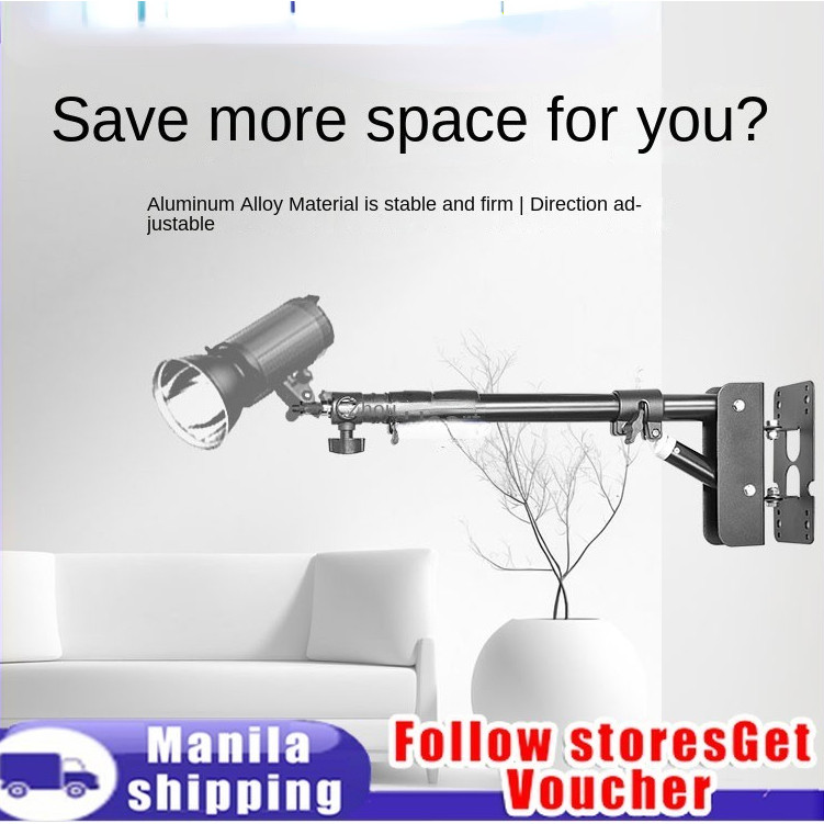 Light Boom Triangle Wall Mounting Arm Wall Bracket Stand With Triangle ...