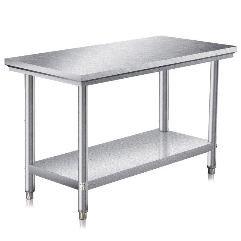 Double-Layer Stainless Steel Workbench Kitchen Commercial Stainless ...