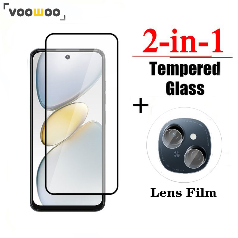 TECNO Spark Go 1 Full Cover Tempered Glass for TECNO Spark Go 2024 2023 20C 20P Camon 30 20 Pro ...