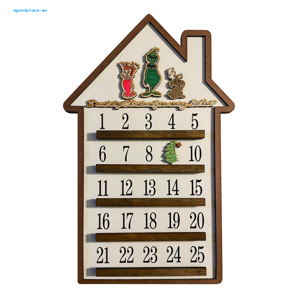 ag High-quality Wood Calendar Interactive Christmas Tree Sign ...