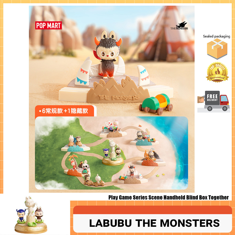 Popmart LABUBU THE MONSTERS Doll Mystery Box Play Game Together Series ...
