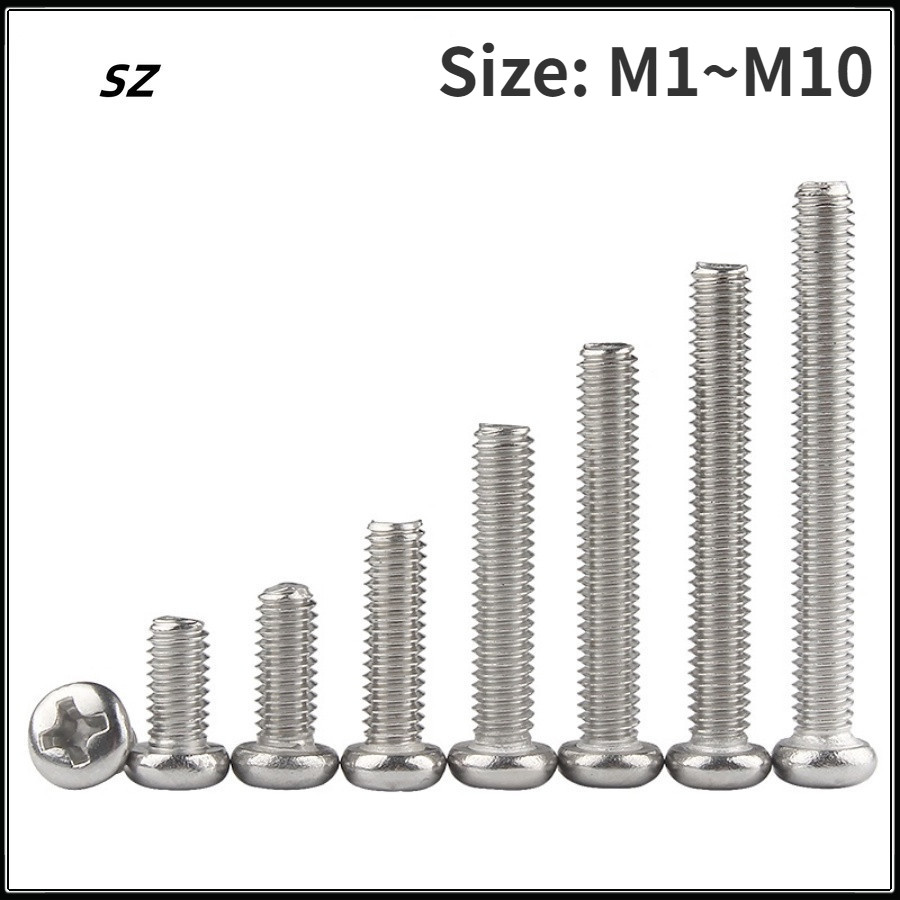 Allan 304 extended screw cross round head sheet metal self tapping ...