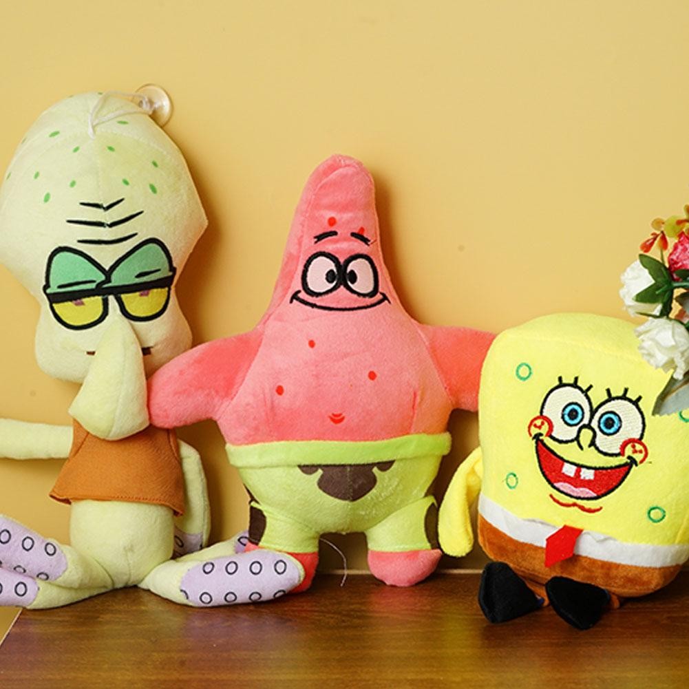 Cartoon Spong Bob Plush Toys Patrick Star Squidward Plushies Gifts ...