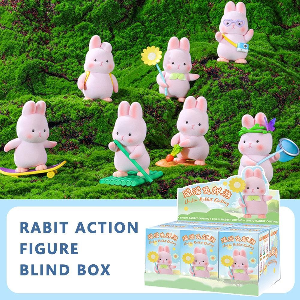 Yoyo Rabbit Outing Series Tide Play Doll Cute Rabbit Toy Ornament Gift Box Figure Blind T5c6 ...