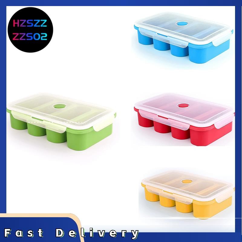 【Hzszzzzs02】Silicone Freezer Trays Extra Large Super Square Ice-Cube ...