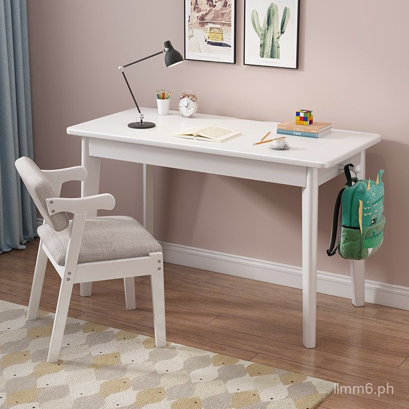 Nordic Solid Wood Computer Desk Modern Home Table Bedroom Simple ...