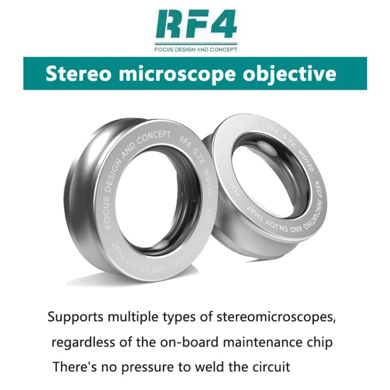 RF4 New WD165 0.5X 0.7X Auxiliary Objects Lens Microscope Camera Lens For Trinocular Stereo Zoom ...