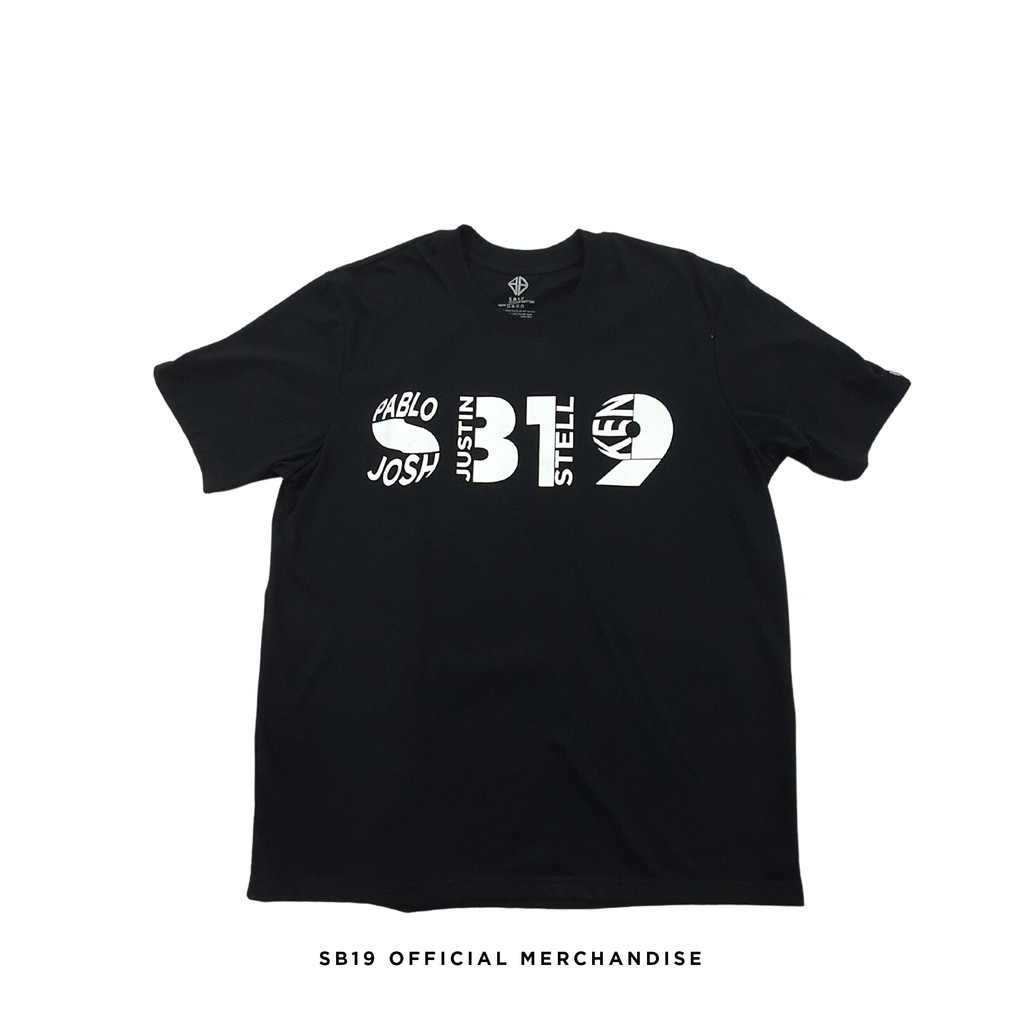 SB19 OFFICIAL NAMES SHIRT (BLACK) | Shopee Philippines