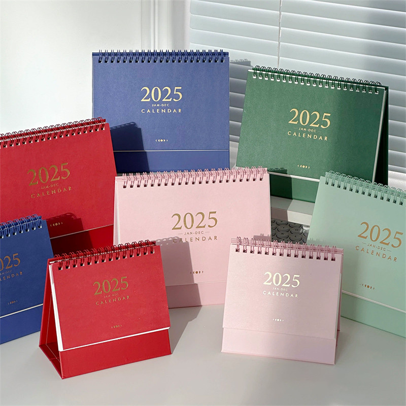 2025 Desk Calendar Monthly Planner Vintage Paper Design Office Table ...