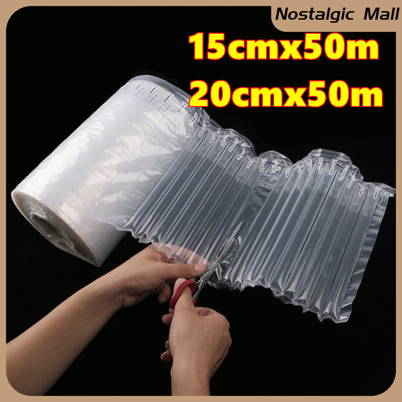 50M/Roll Air Column Wrap Shipping Packaging Protection Air Column ...