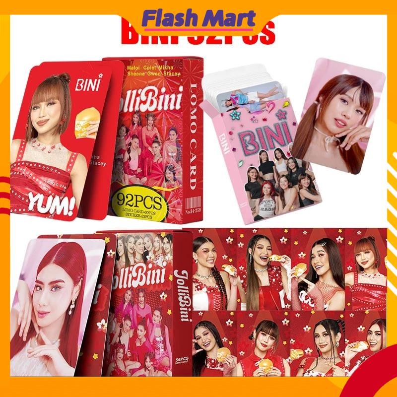 30/55/92/95pcs BINI Lomo cards CHERRY ON TOP photocards jollibee Aiah ...