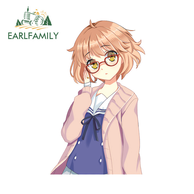 EARLFAMILY 13cm x 8cm Beyond the Boundary Kuriyama Mirai Car Stickers ...