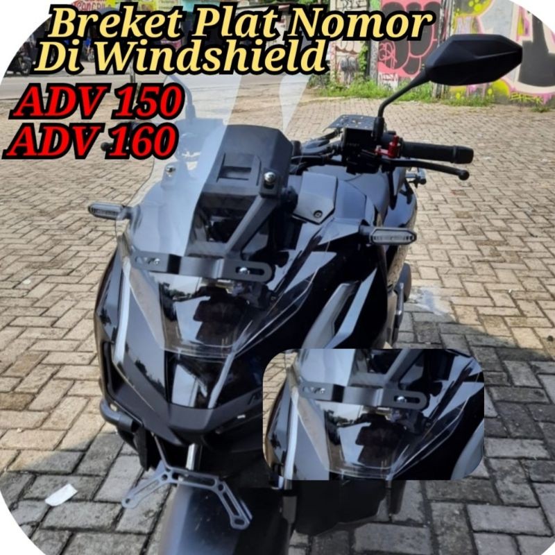 Honda ADV 150 ADV 160 Number Plate Holder Bracket on Windshield ADV ...