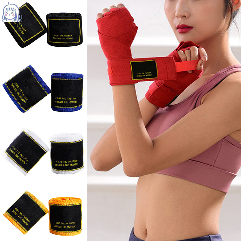 Cotton Sports Strap Boxing Bandage Sanda Muay Thai Hand Gloves Wraps Boxing Handwrap for ...