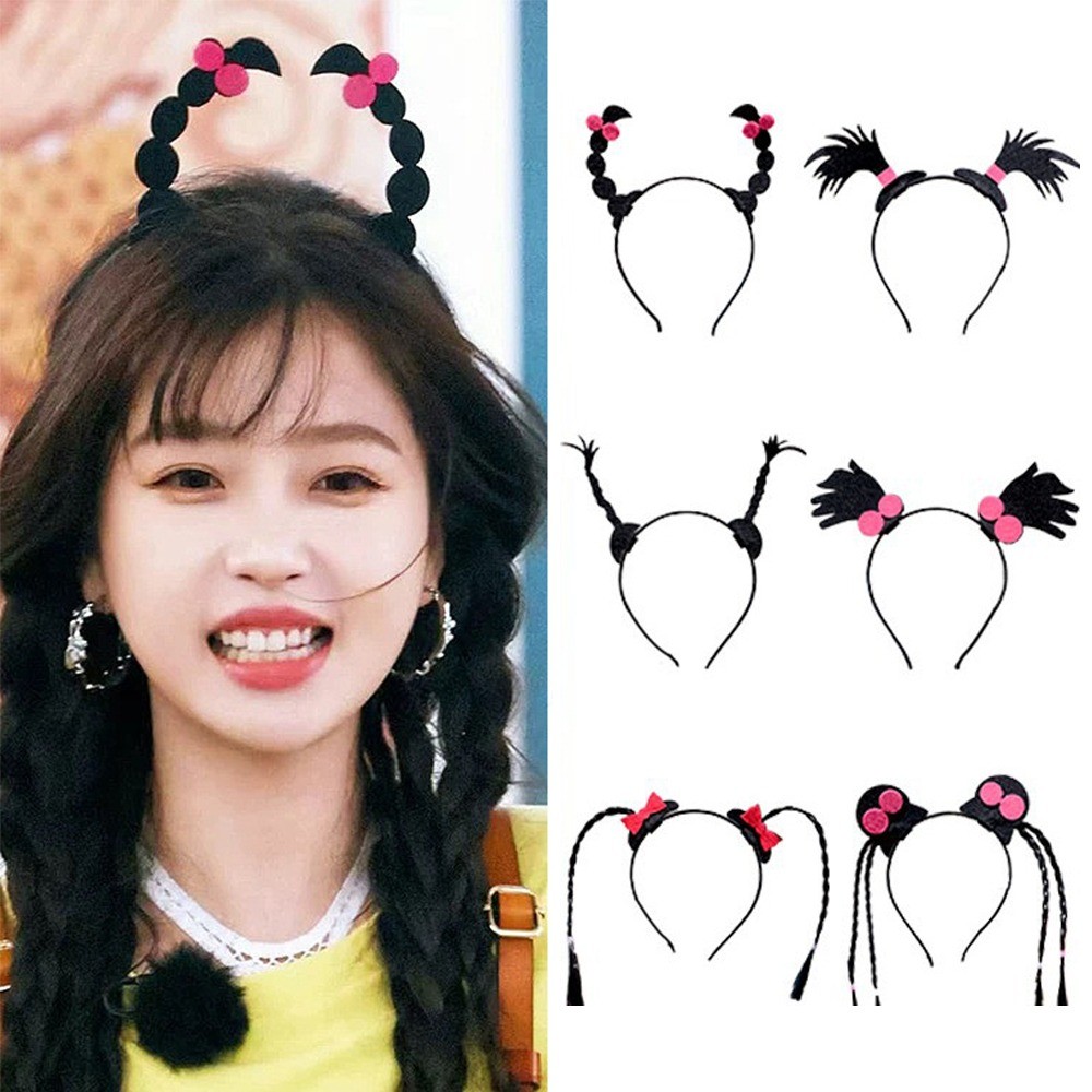 Personality Funny Halloween Party Costume Devil Braid Headband | Shopee ...