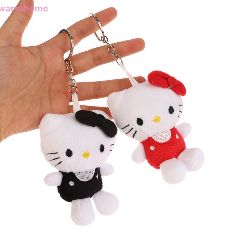 WMPH Kawaii Hello Kitty Plush Keychain Sanrio KT Cat Stuffed Doll ...