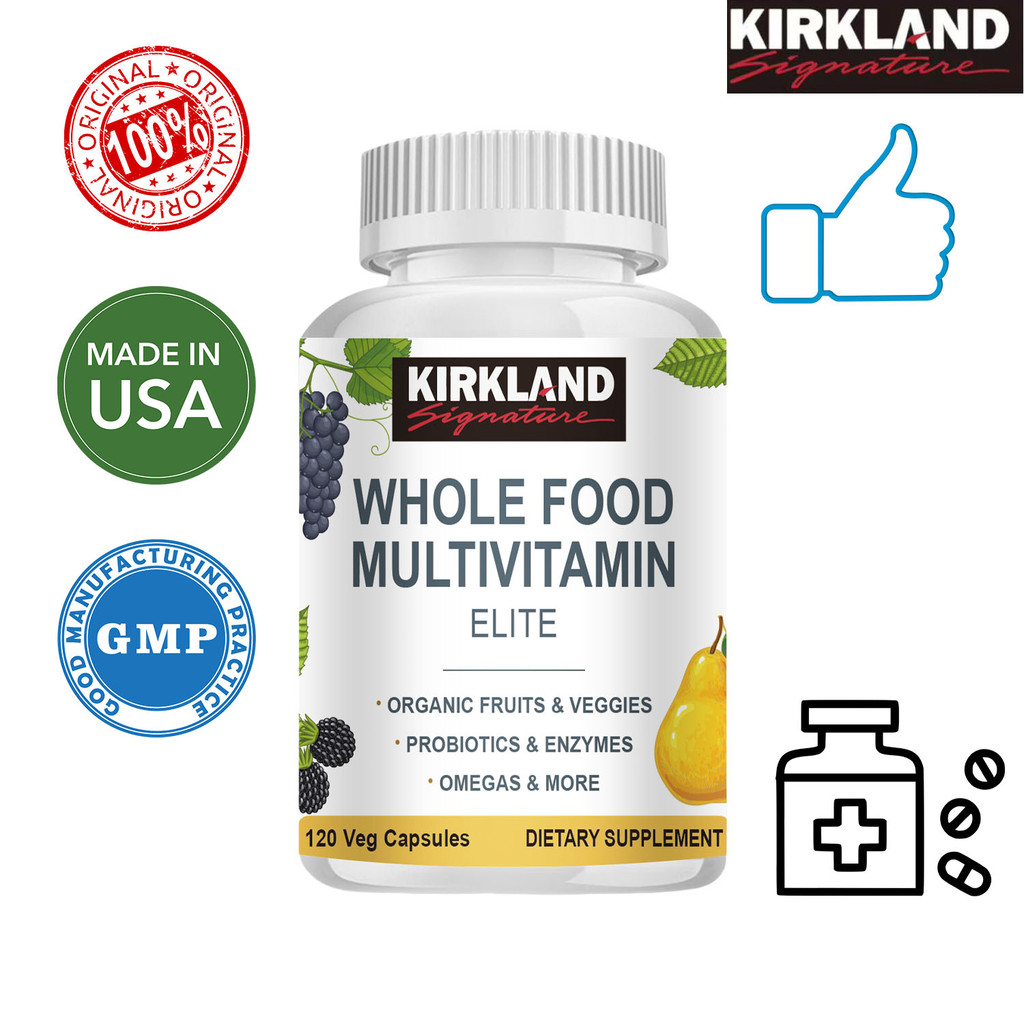 Whole Food Multivitamin, Daily Multivitamin Supplement Provides Organic ...