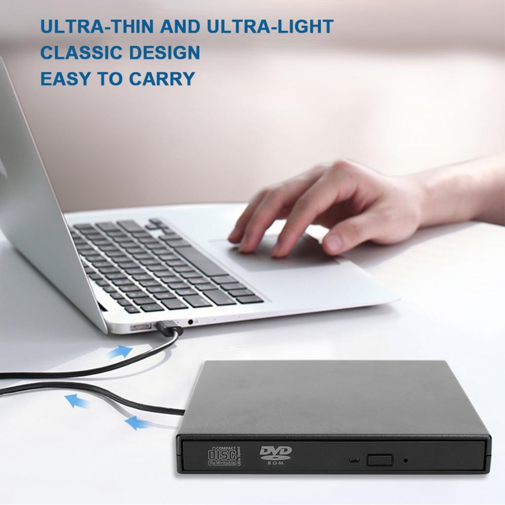 Eleganthome USB DVD Writer External Optical Drive Desktop Notebook ...