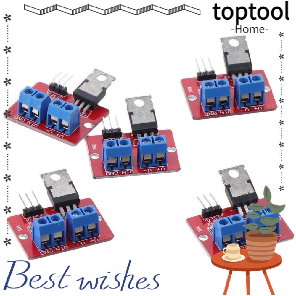 TOPTOOL 5pcs Driver Module, red IRF520 MOSFET, irf520 mosfet Compatible ...