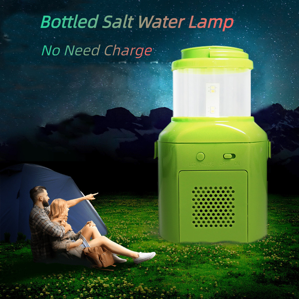 1PC New Salt Water Lamp Bottled Long Life Portable Light for Camping ...