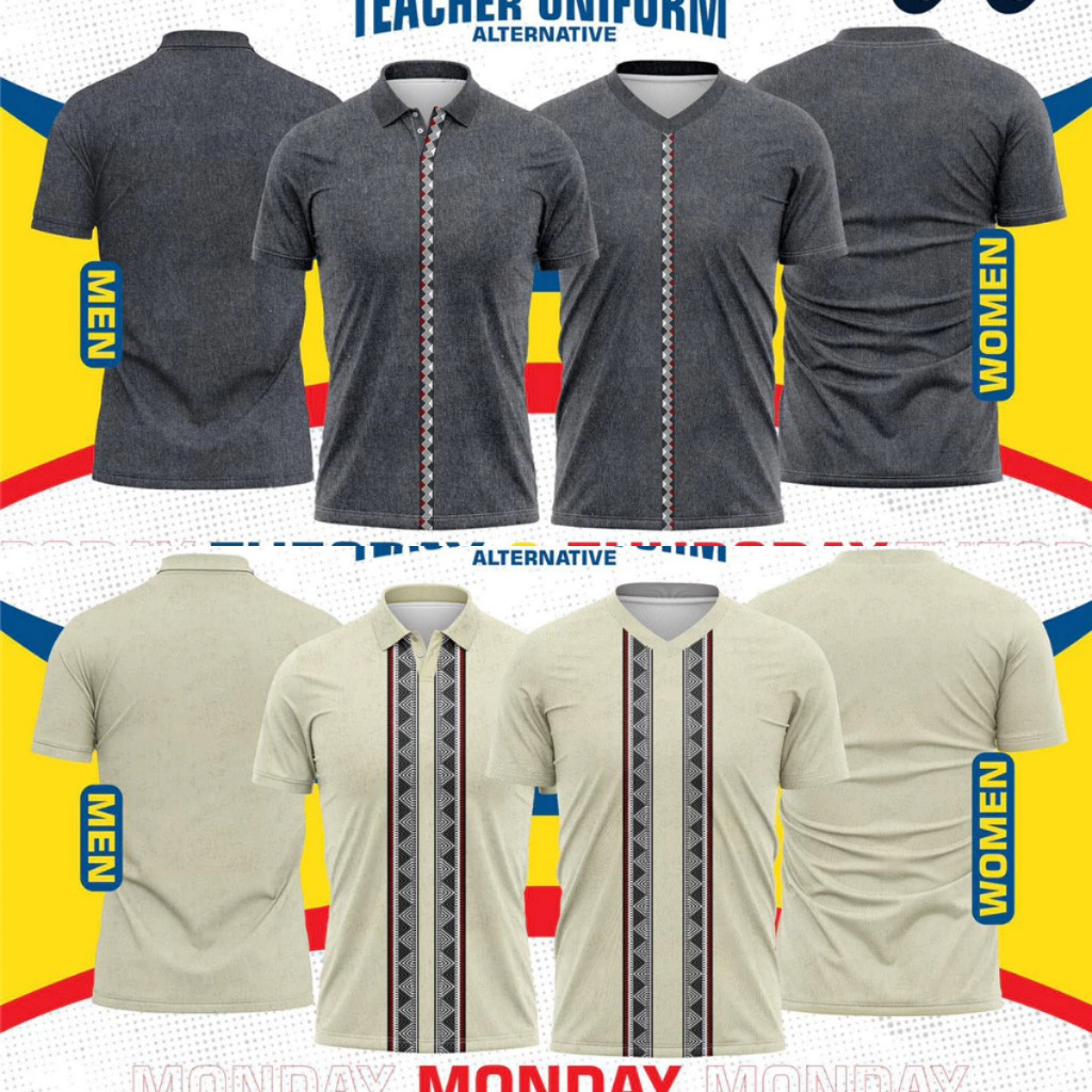 2025 New Deped Uniforms Tuesday & Thursday Uniform For Female Classroom ...