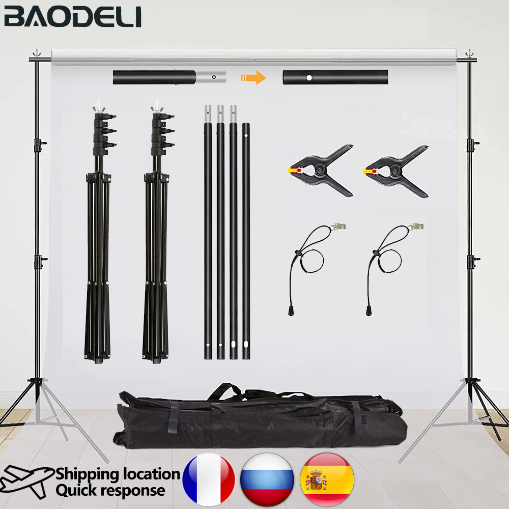 Backdrop Stand Photo Video Studio Background Stand Backdrop System Kit ...