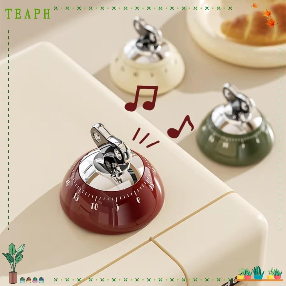 TEAPH Kitchen Timer, Mechanical Clockwork Small Digital Timer, Magnetic ...