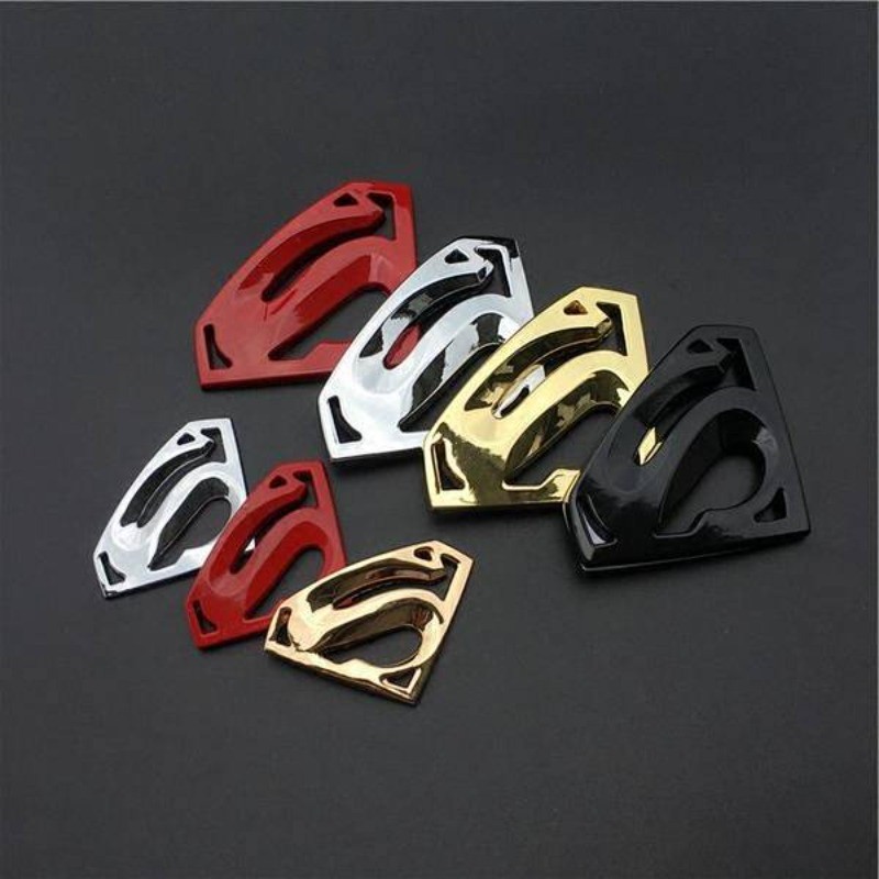 Car Modification Metal Label Superman Bumper Stickers 3D 3D Special ...