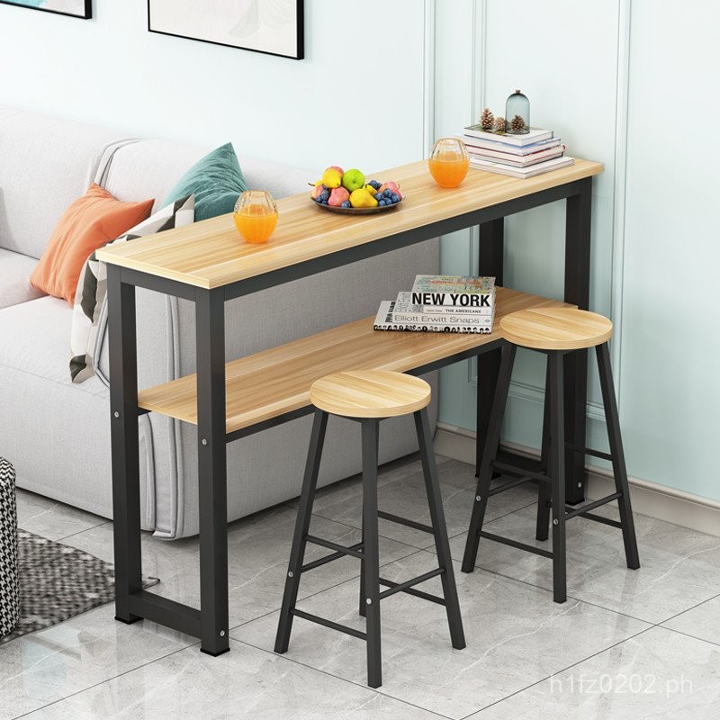 High Table Small Bar Table Simple Bar Table Double Layer Table#Long ...