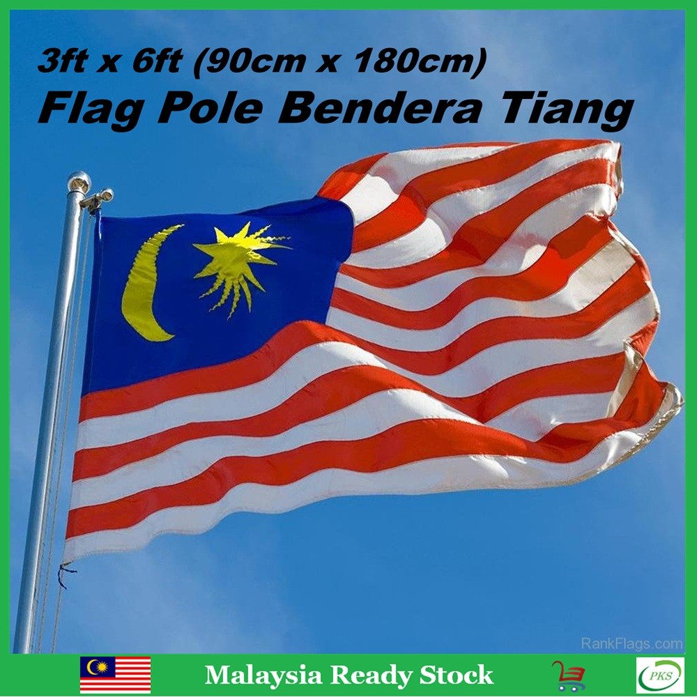 Bendera Tiang Flag Pole Bendera Negeri | Shopee Philippines