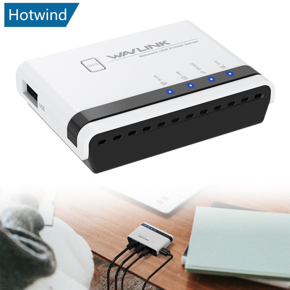 HW USB2.0 Wireless Printer Server With 10/100Mbps Lan/ Bridge Multi ...