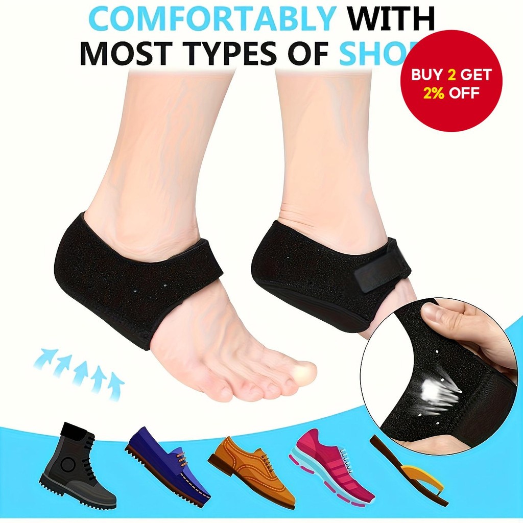Plantar Fasciitis Heel Protectors (2 PCS) – Cushions for Alleviating ...